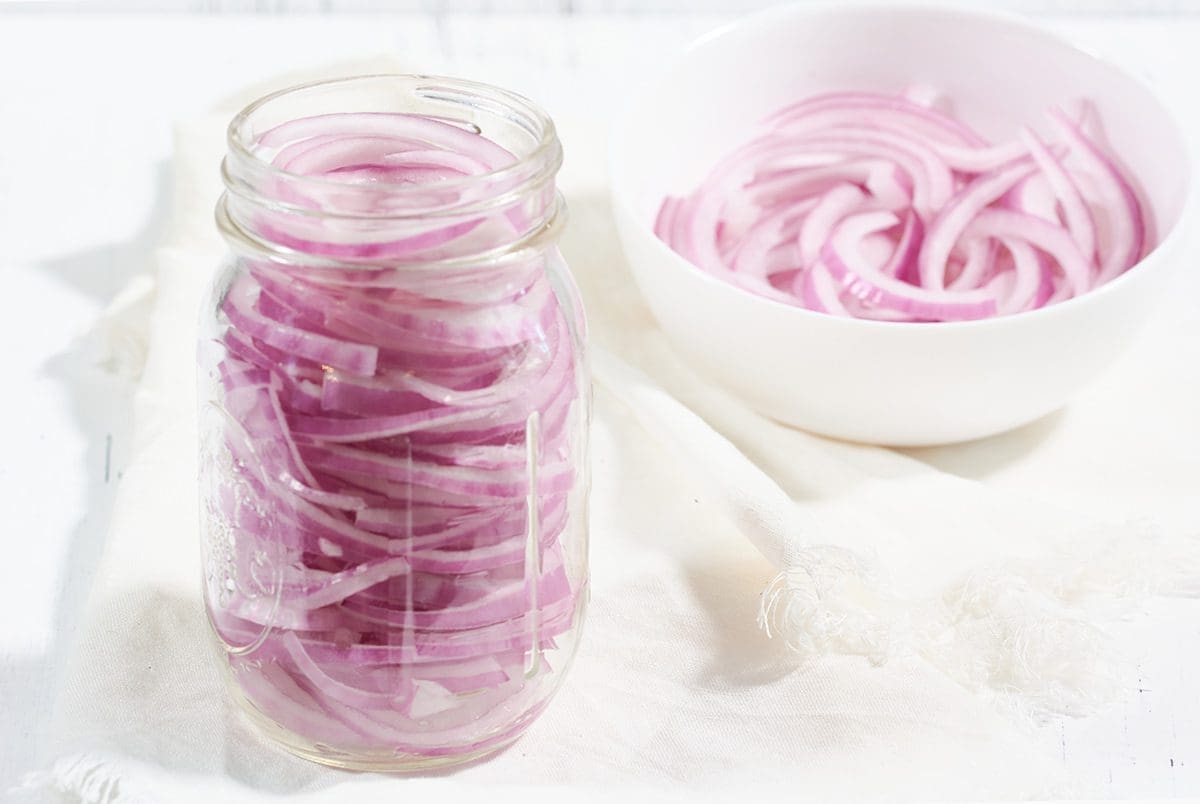 Quick and Easy Pickled Red Onions - Foodie and Wine