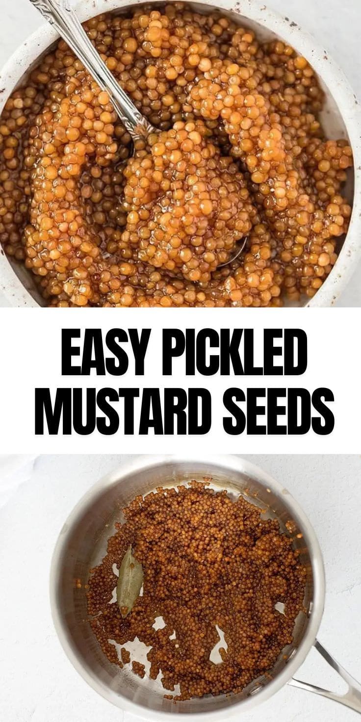 Easy Pickled Mustard Seeds - Foodie and Wine