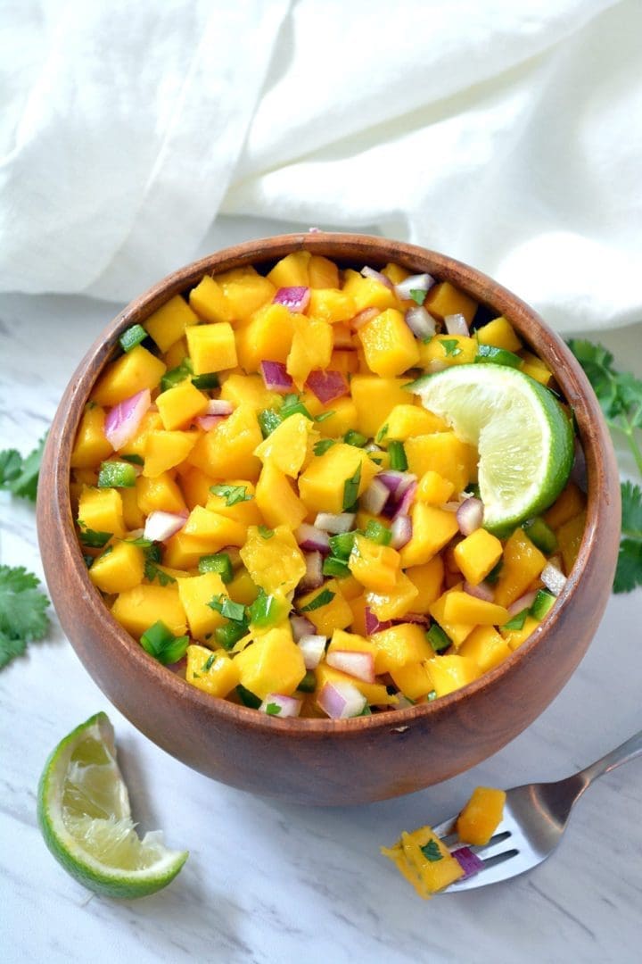 Mango Pico de Gallo - Only 5 Ingredients!