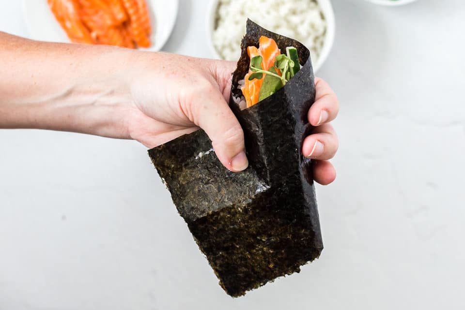 Temaki Sushi (Hand Roll Sushi) - Foodie And Wine