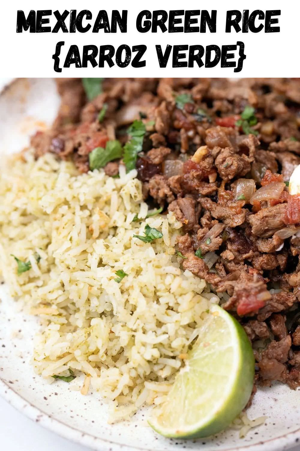 Arroz Verde (Mexican Green Rice) - Foodie and Wine