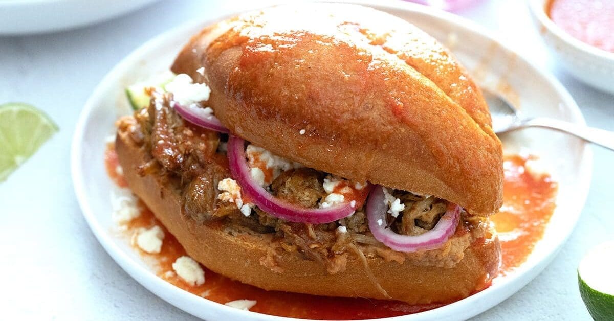 Torta Ahogada (Mexican Drowned Sandwich) - Foodie and Wine
