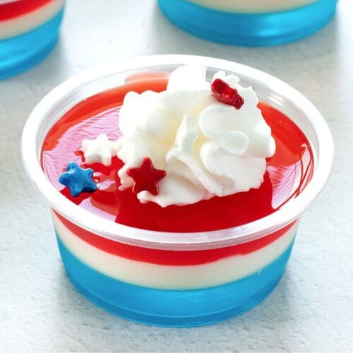 Red, White, and Blue Jello Shots (+ Video) - Foodie and Wine