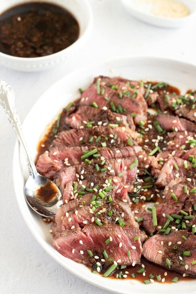Beef Tataki With Ponzu Sauce - Foodie and Wine
