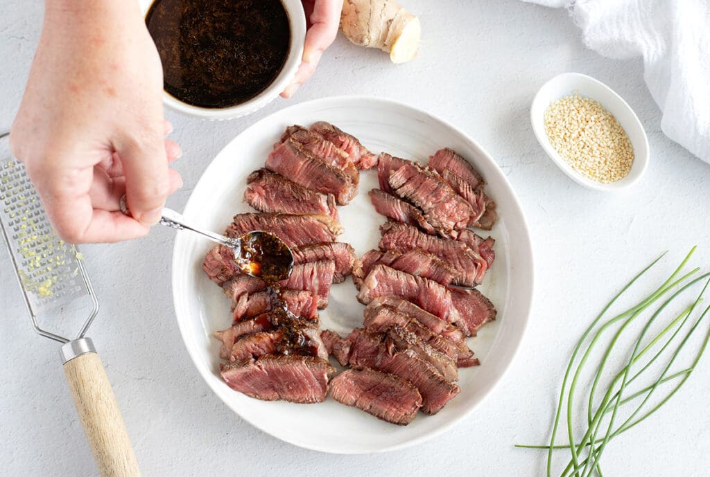 Beef Tataki With Ponzu Sauce - Foodie and Wine