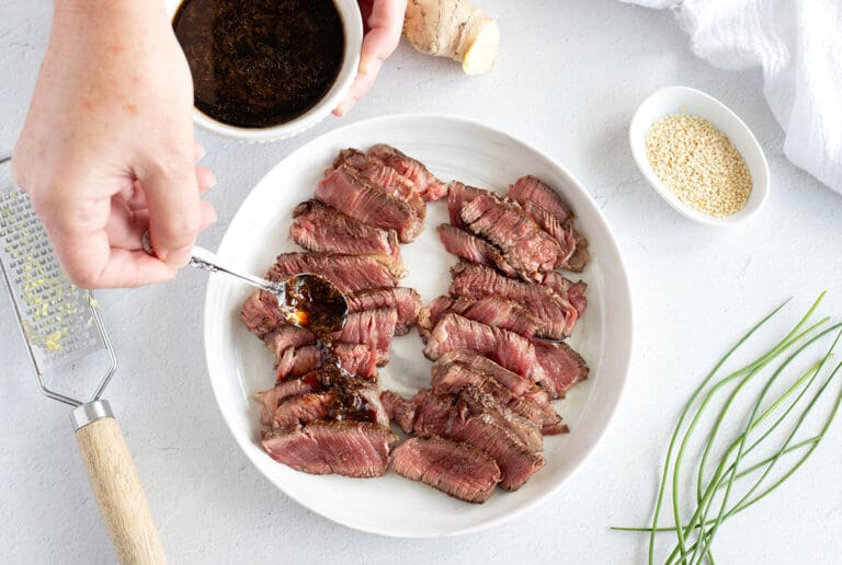 Beef Tataki With Ponzu Sauce - Foodie and Wine
