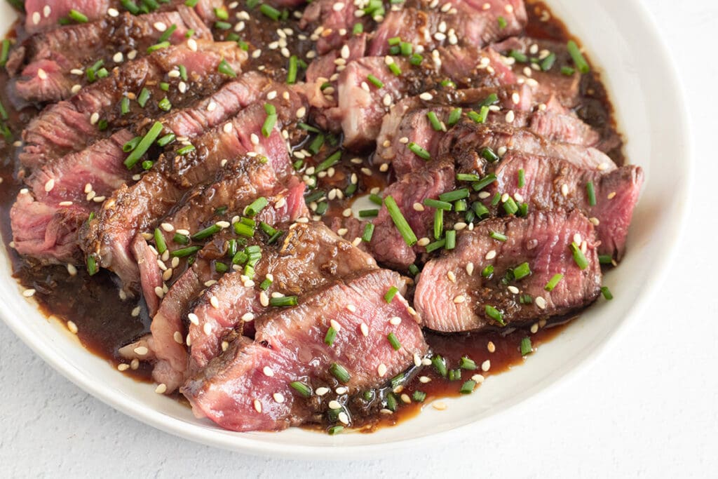 Beef Tataki With Ponzu Sauce - Foodie and Wine