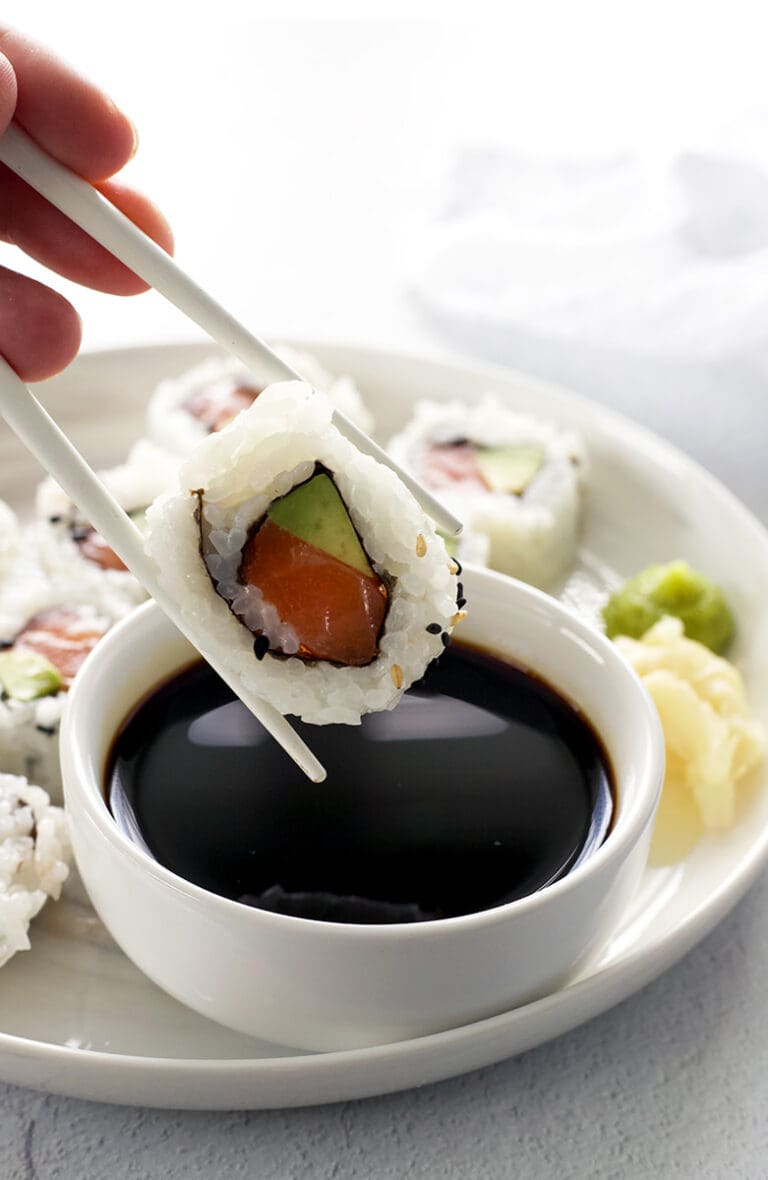 Salmon Avocado Roll - Foodie and Wine