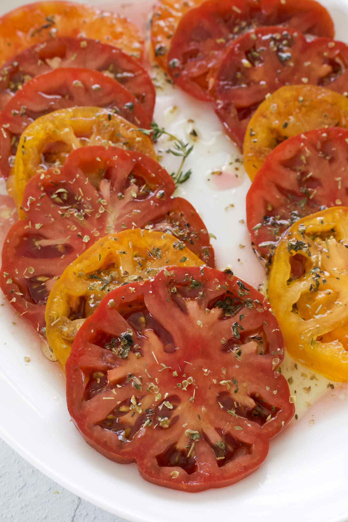 Marinated Tomatoes - Only 5 Ingredients - Foodie and Wine